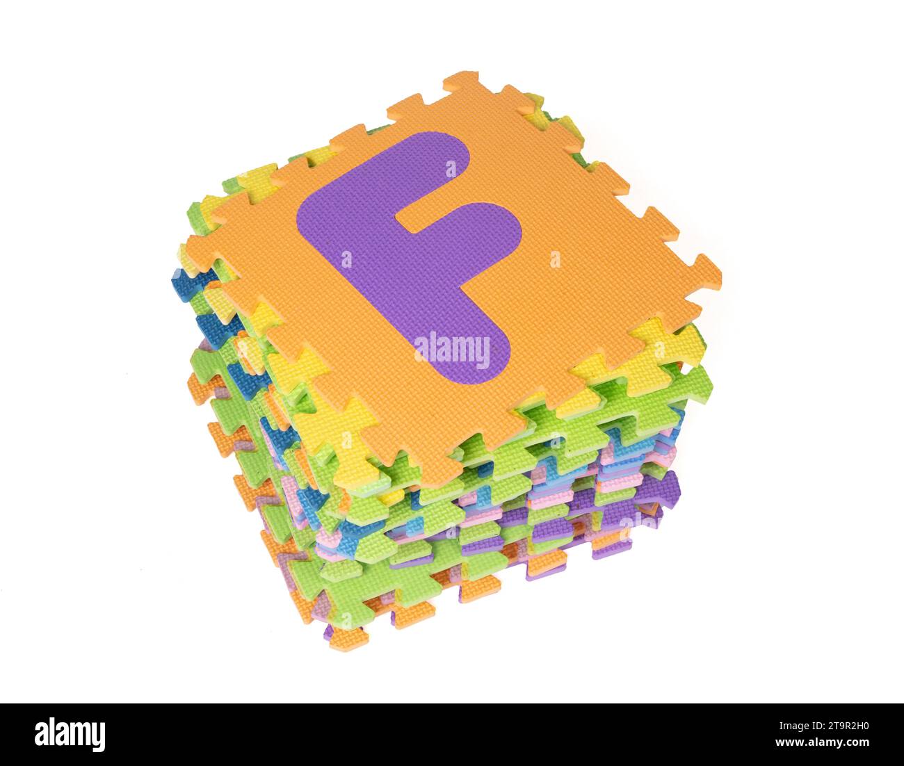 Kids playing alphabet letter blocks Cut Out Stock Images & Pictures - Alamy