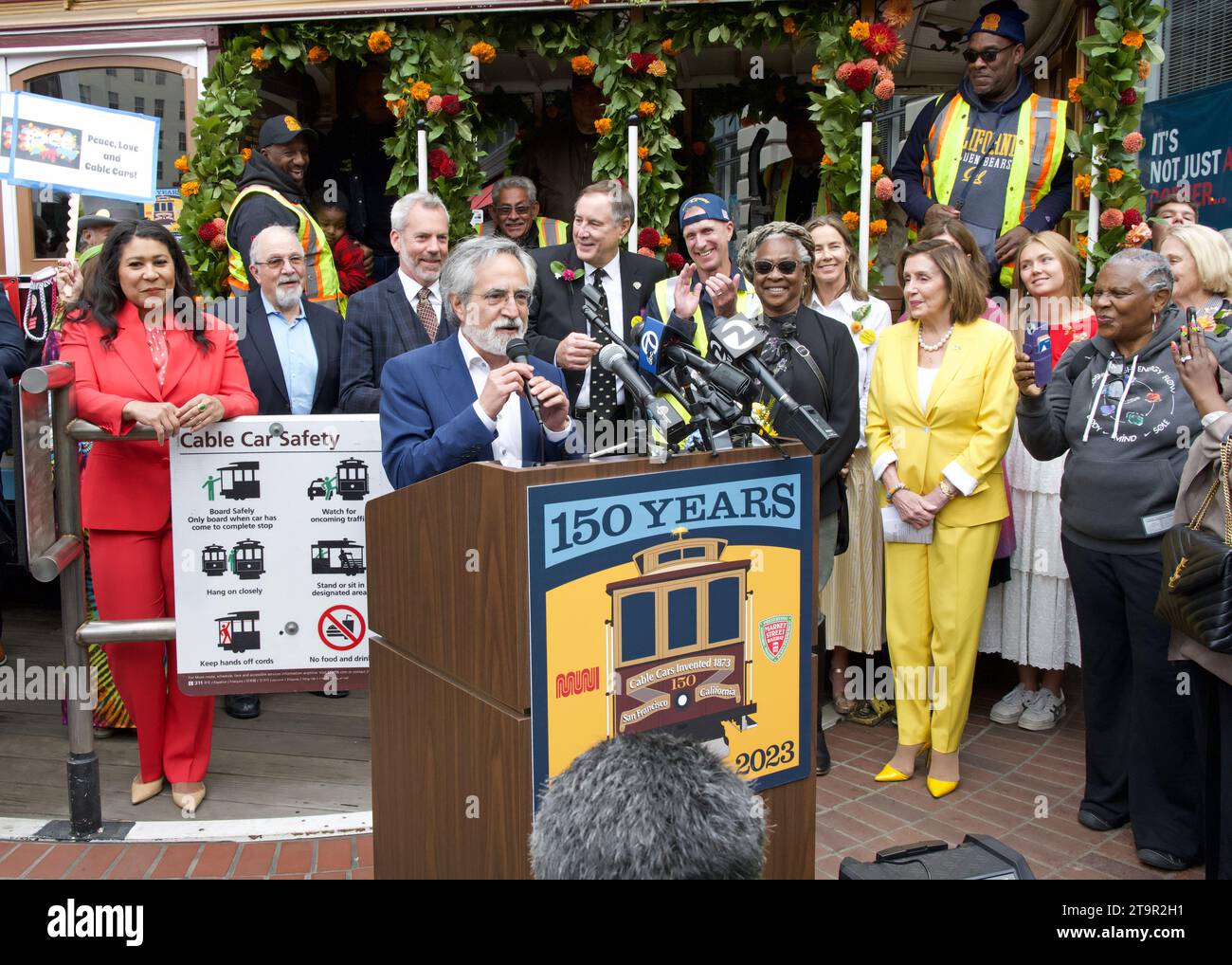 San Francisco, CA - Aug 2, 2023: Supervisor Aaron Peskin speaking at ...