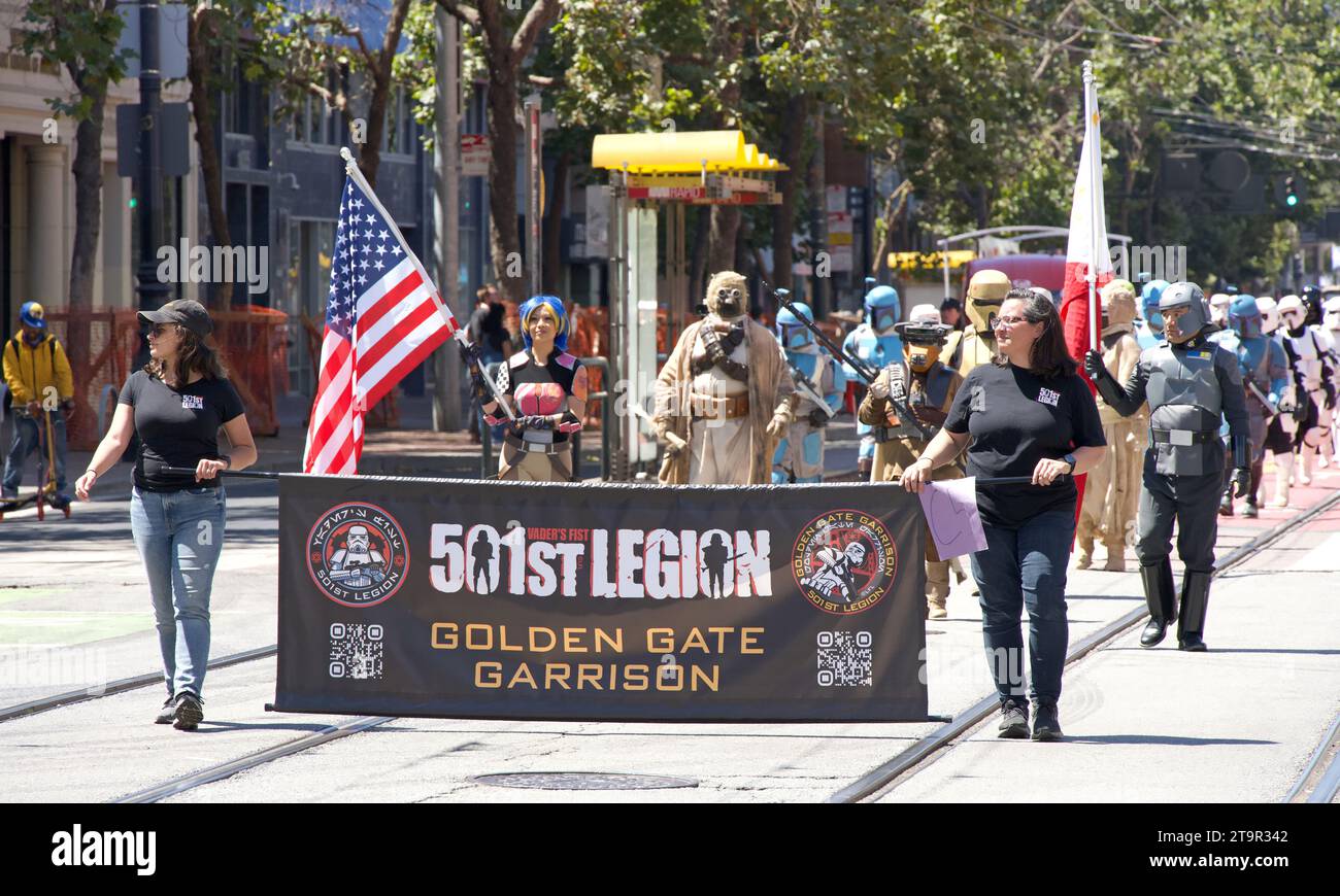 San Francisco, CA - Aug 12, 2023: Participants in the 30th annual ...