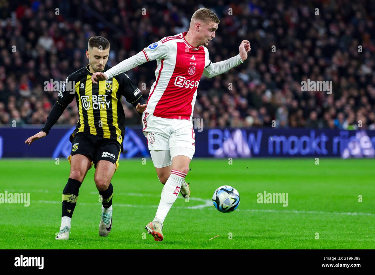 AMSTERDAM, NETHERLANDS - NOVEMBER 25: Kenneth Taylor (AFC AJAX) and ...