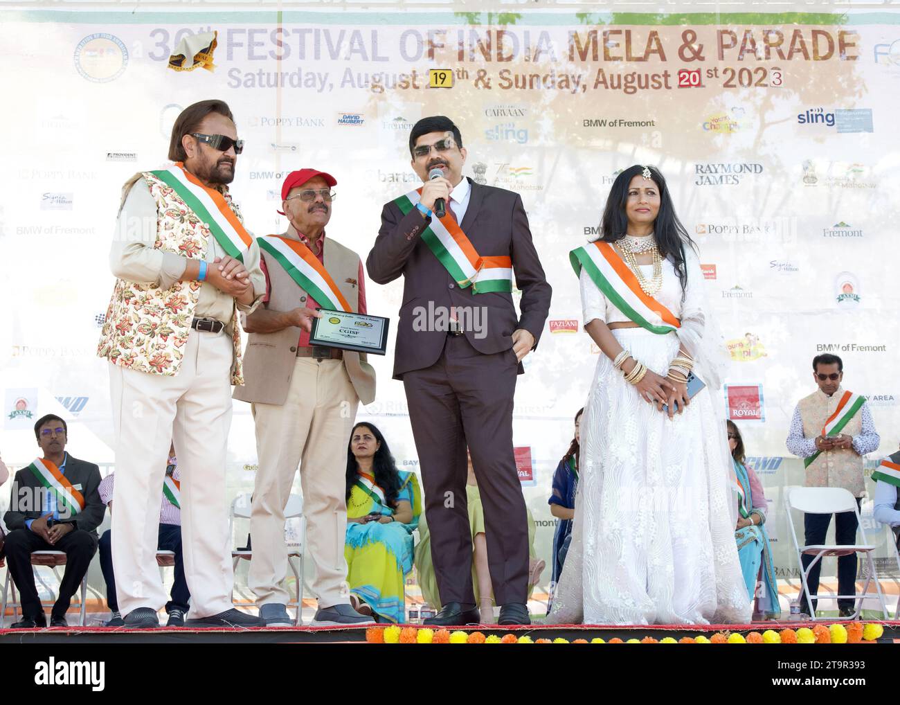Fremont, CA - Aug 20, 2023: Consulate General of India speaking at the ...