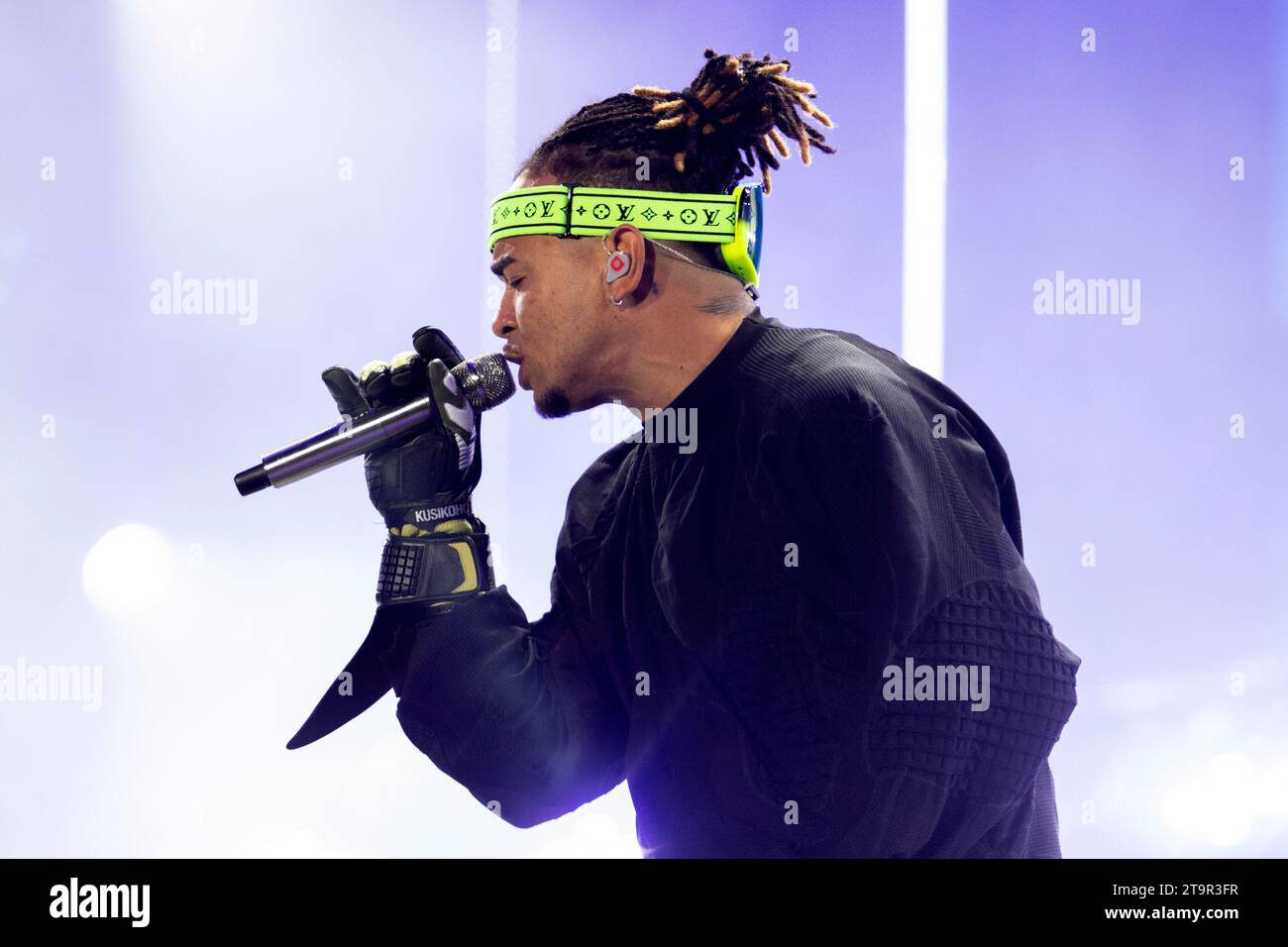 Puerto Rican singer Ozuna, performs during the Coca-Cola Flow Fest ...