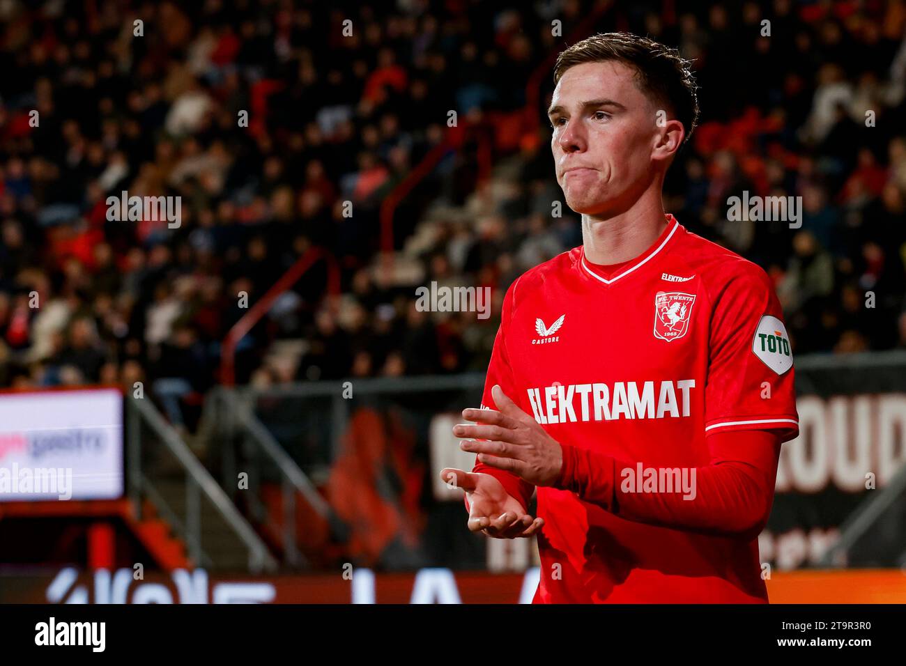 ENSCHEDE, NETHERLANDS - NOVEMBER 25: Daan Rots (FC Twente) Looks on ...