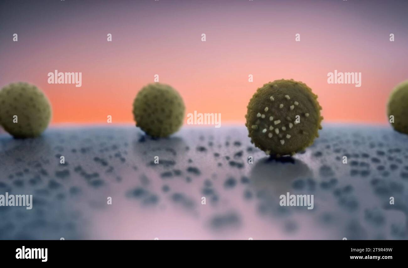 cell life, abstract scientific illustration Stock Photo - Alamy