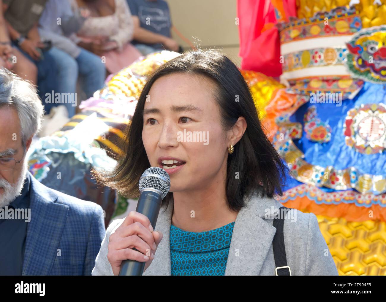 San Francisco, CA - Aug 26, 2023: Close up of Supervisor Connie Chan ...