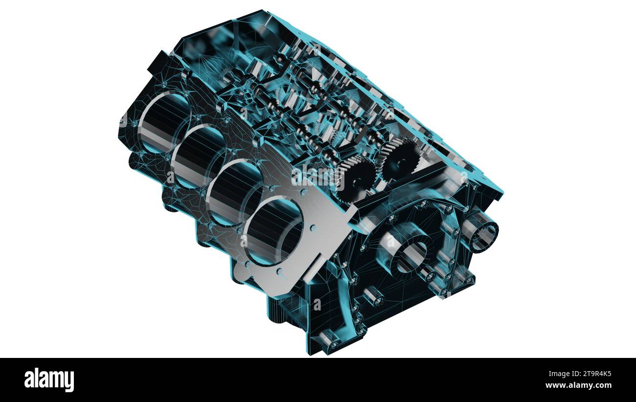 Close up fully textured realistic 3D render of top of the line vehicle ...