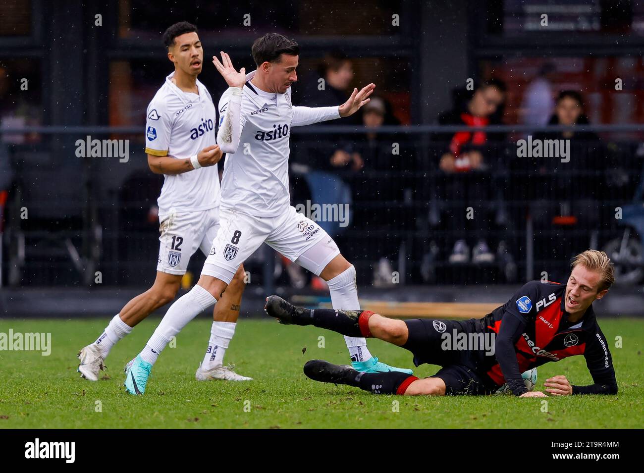 ALMERE, NETHERLANDS - NOVEMBER 26: Mario Engels (Heracles Almelo) and Joey Jacobs (Almere City ...