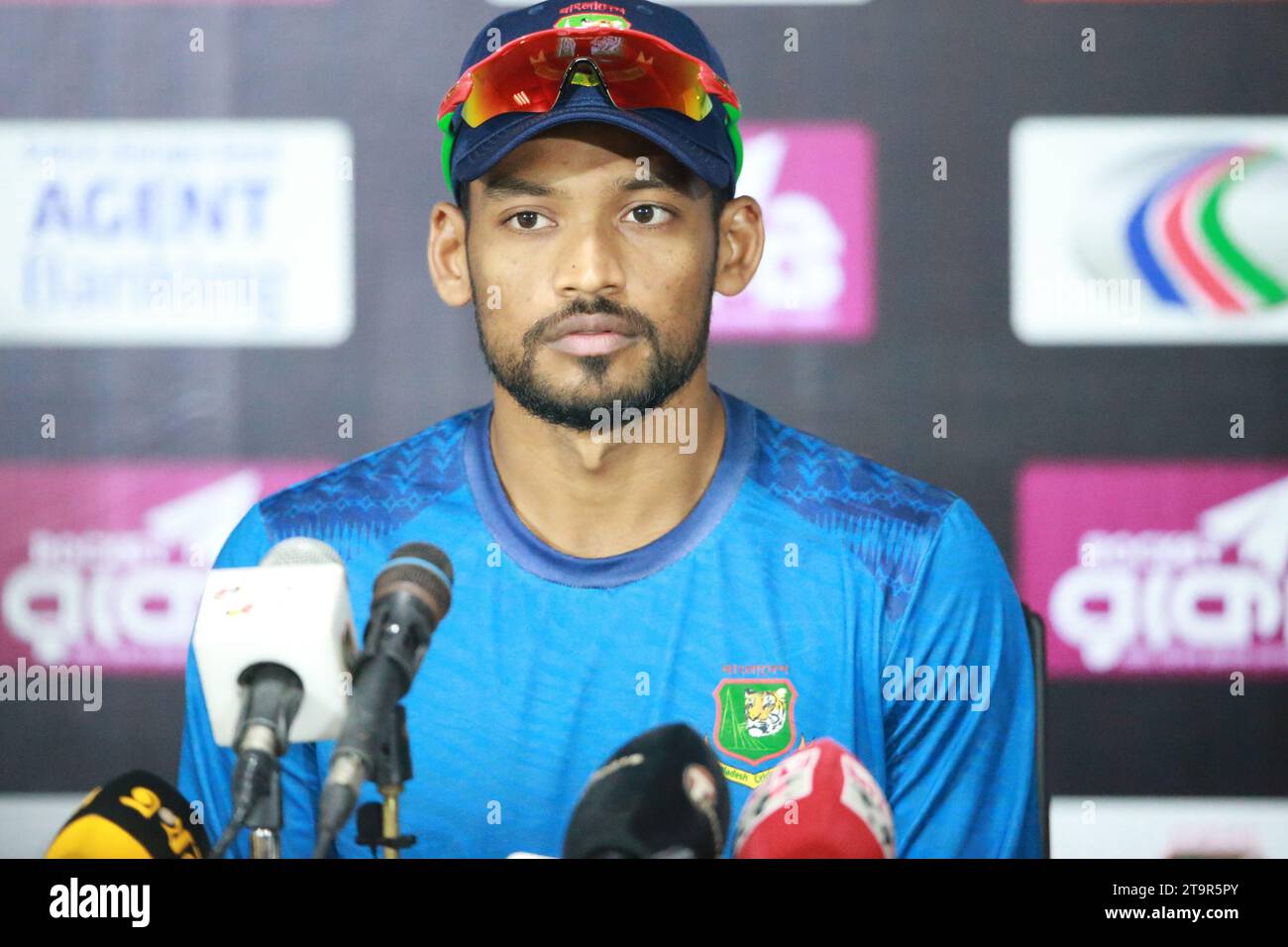 Bangladesh Test Cricket Team captain Nazmul Hossain Shanto speaks at ...