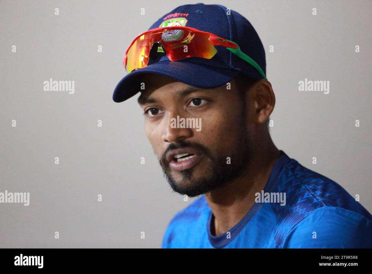 Bangladesh Test Cricket Team captain Nazmul Hossain Shanto speaks at ...