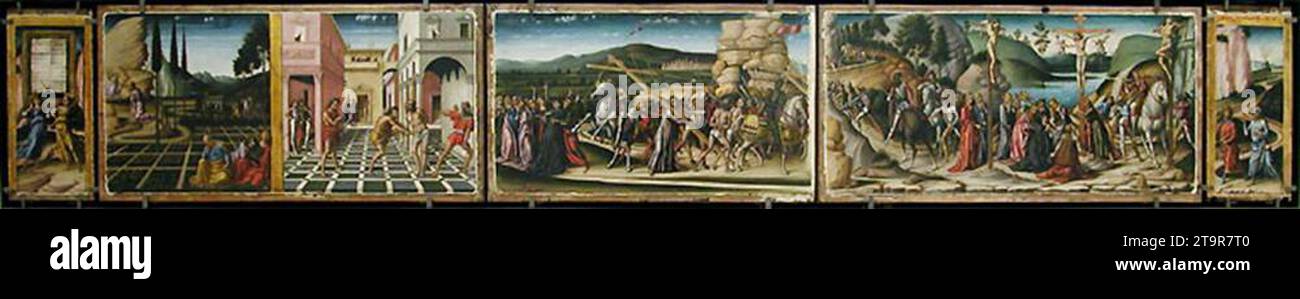 Predella of an altarpiece 1492 by Niccolo Da Foligno Stock Photo - Alamy