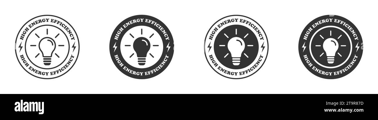 High energy efficiency icon. Vector illustration Stock Vector Image ...