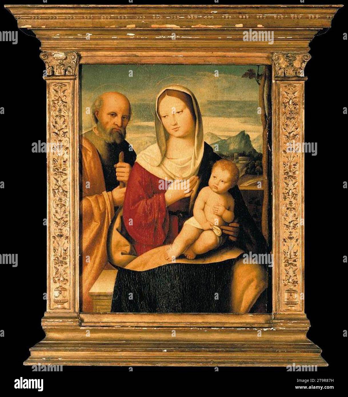 The Holy Family 1500s by Niccolo Pisano Stock Photo - Alamy