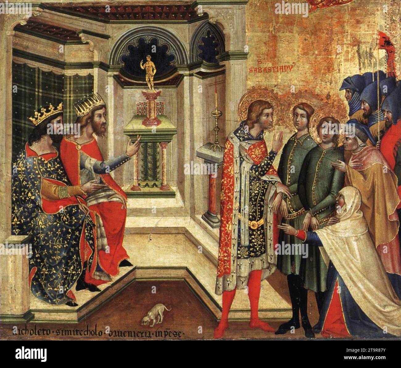 Two Christians before the Judges 1367 by Nicoletto Semitecolo Stock ...