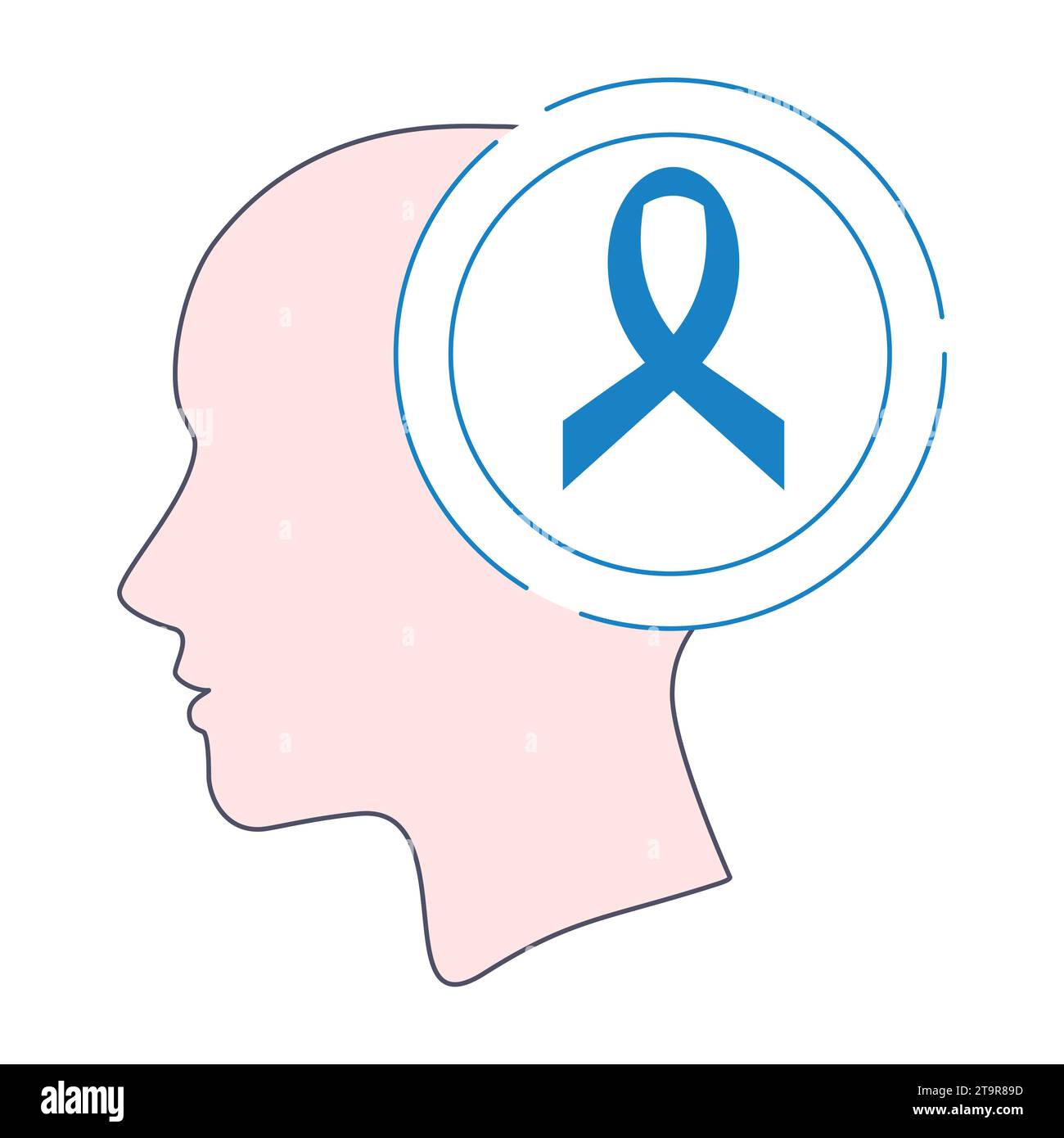 Dark blue ribbon health hi-res stock photography and images - Alamy