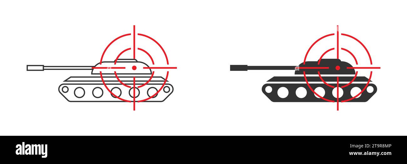 Tank aiming icon. Vector illustration Stock Vector Image & Art - Alamy