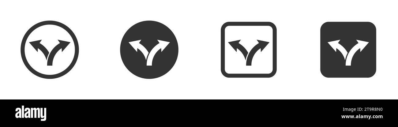 Alternative route icon. Vector illustration Stock Vector Image & Art ...