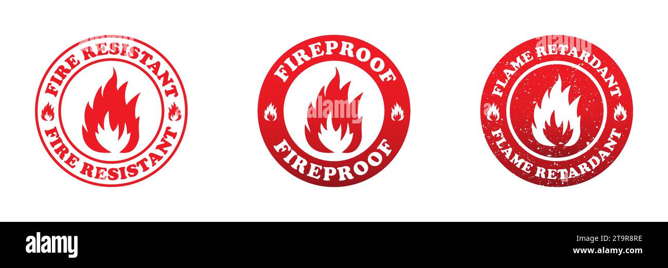 Fire resistant symbol hi-res stock photography and images - Alamy