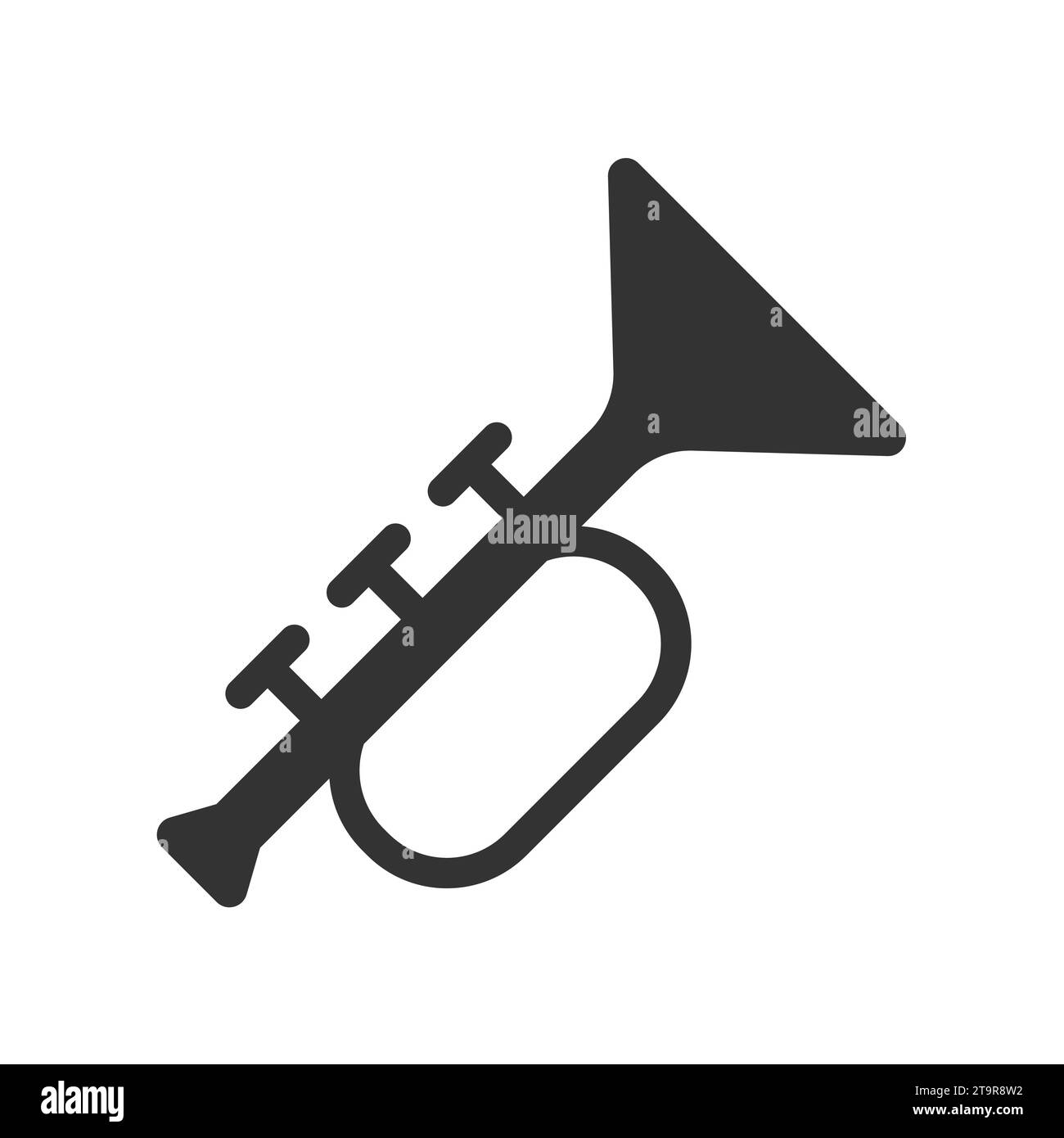 Trumpet icon. Simple design. Vector illustration Stock Vector Image ... Trumpet icon. Simple design. Vector illustration Stock Vector Image ...