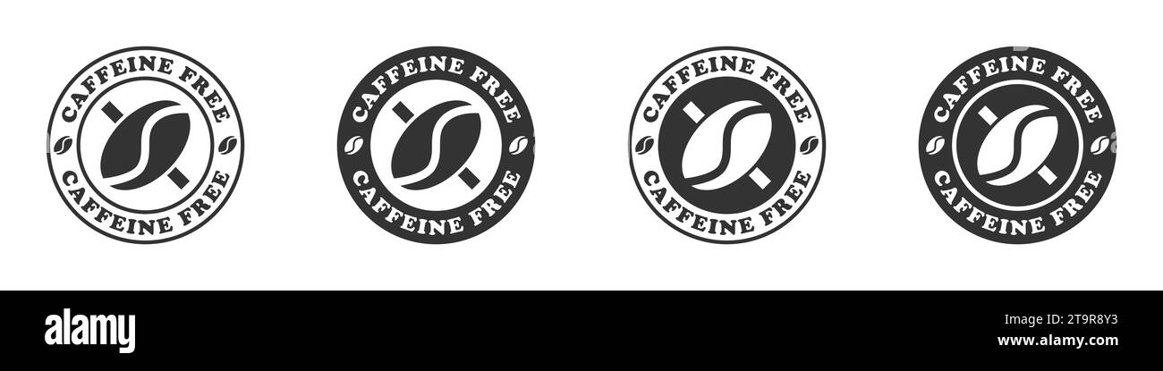 Caffeine free icon set. Vector illustration Stock Vector Image & Art ...