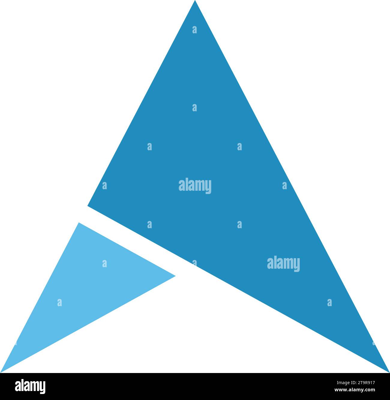 Letter A, triangle logo concept desain illustration Stock Vector Image ...