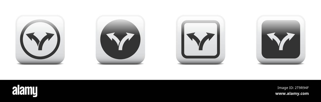 Alternative route icon. Vector illustration Stock Vector Image & Art ...