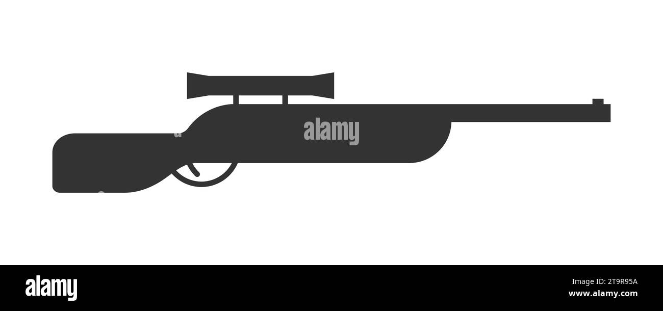 Shotgun icon. Hunting rifle icon. Flat vector illustration Stock Vector Image & Art - Alamy