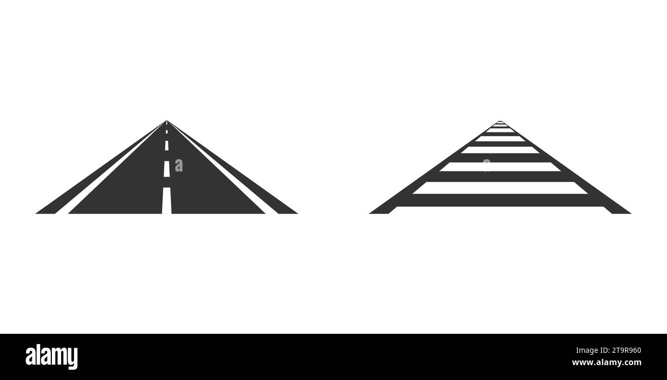 Road icon. Railway icon. Railroad. Vector illustration Stock Vector ...