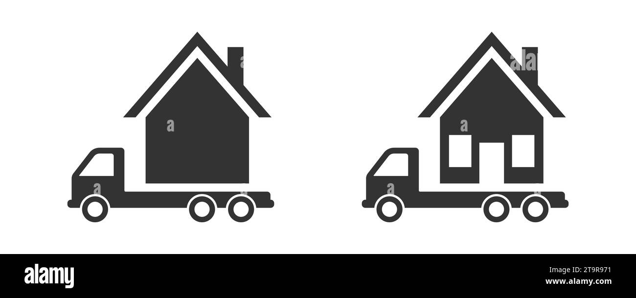 Truck house logo Stock Vector Images - Alamy