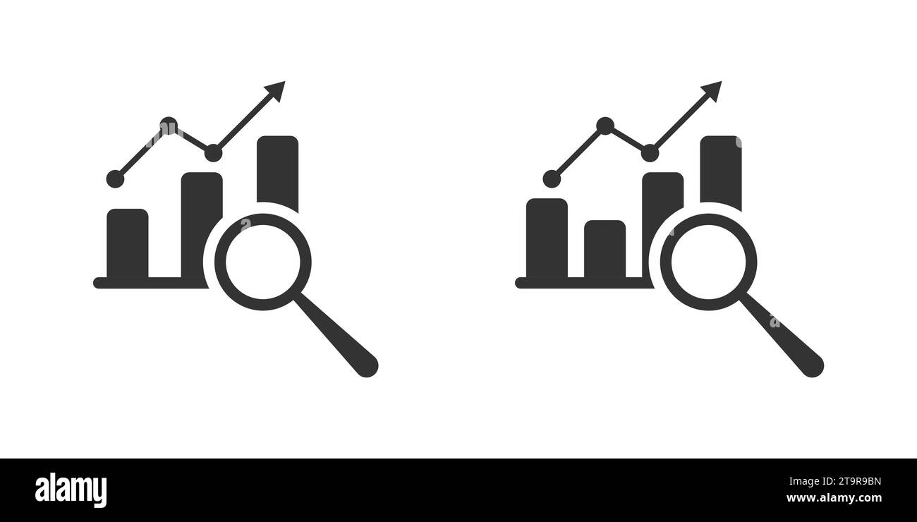 Market analysis icon. Vector illustration Stock Vector Image & Art - Alamy