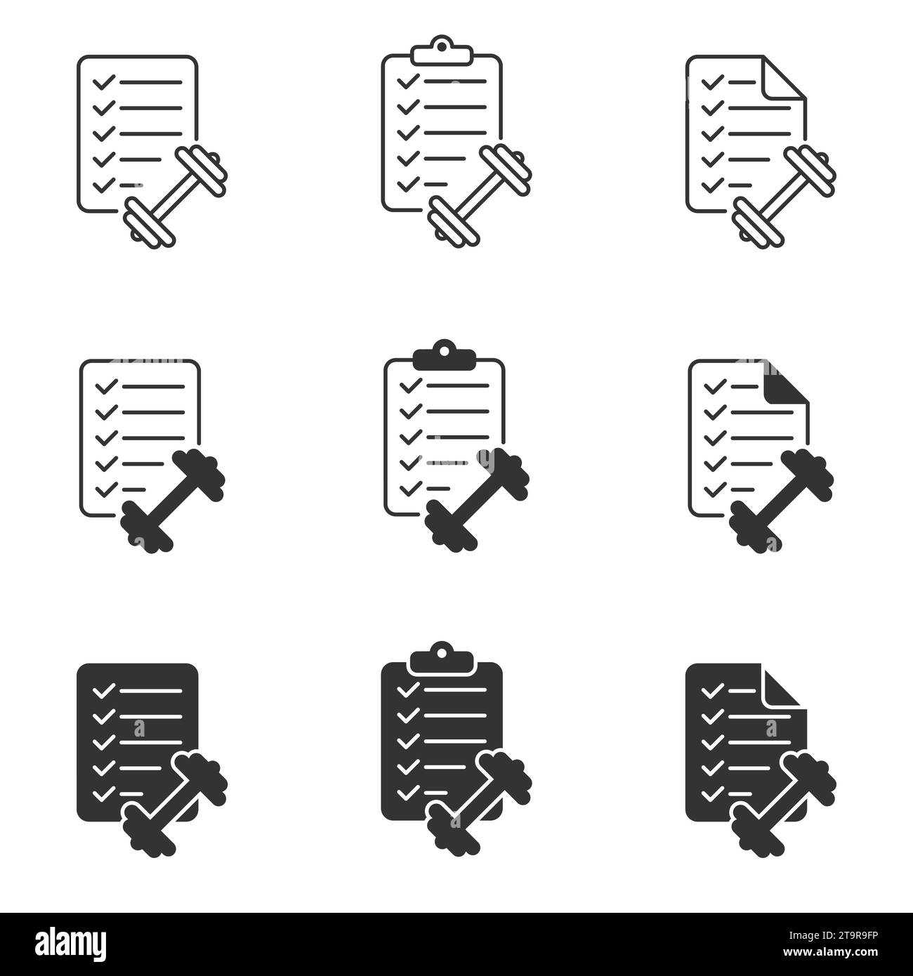Training Plan icon set. Vector illustration Stock Vector Image & Art ...