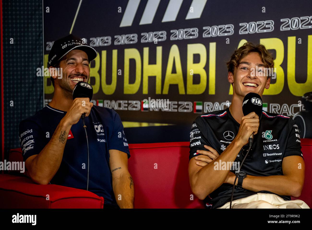 ABU DHABI, UNITED ARAB EMIRATES - NOVEMBER 23: George Russell, Mercedes ...