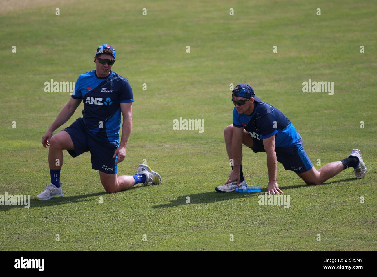 New Zealand Test Cricket Team attends practice session at Sylhet ...