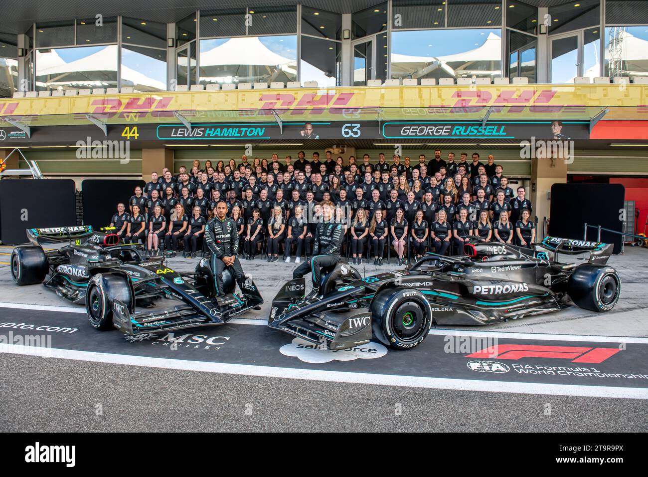 ABU DHABI, UNITED ARAB EMIRATES - NOVEMBER 23: Lewis Hamilton, Mercedes ...