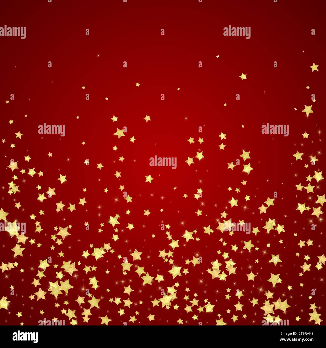 Magic stars vector overlay. Gold stars scattered around randomly ...