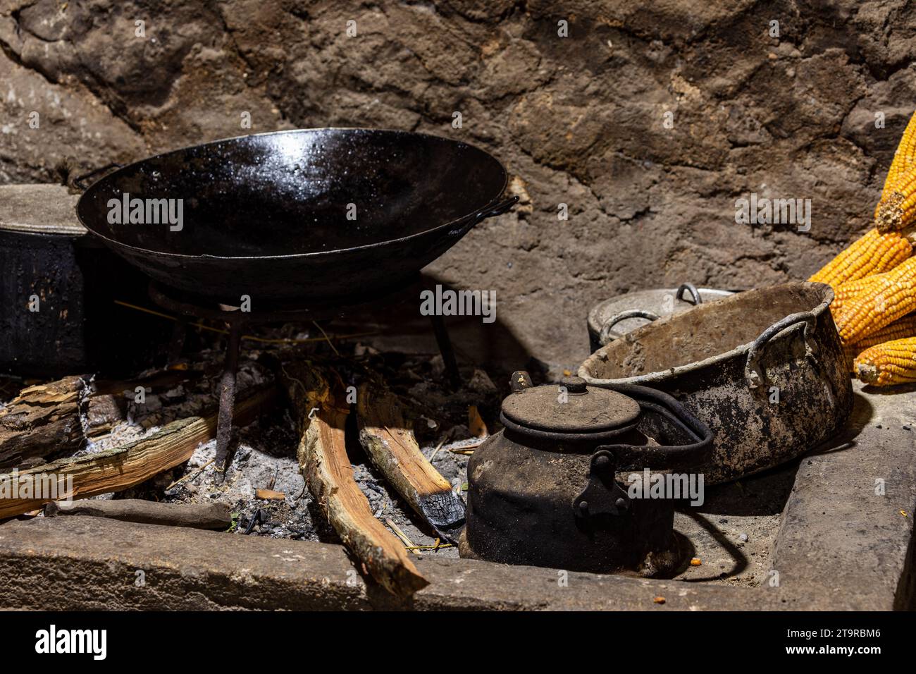 Inside a Farm Kitchen at Ban Gioc in vietnam Stock Photo - Alamy