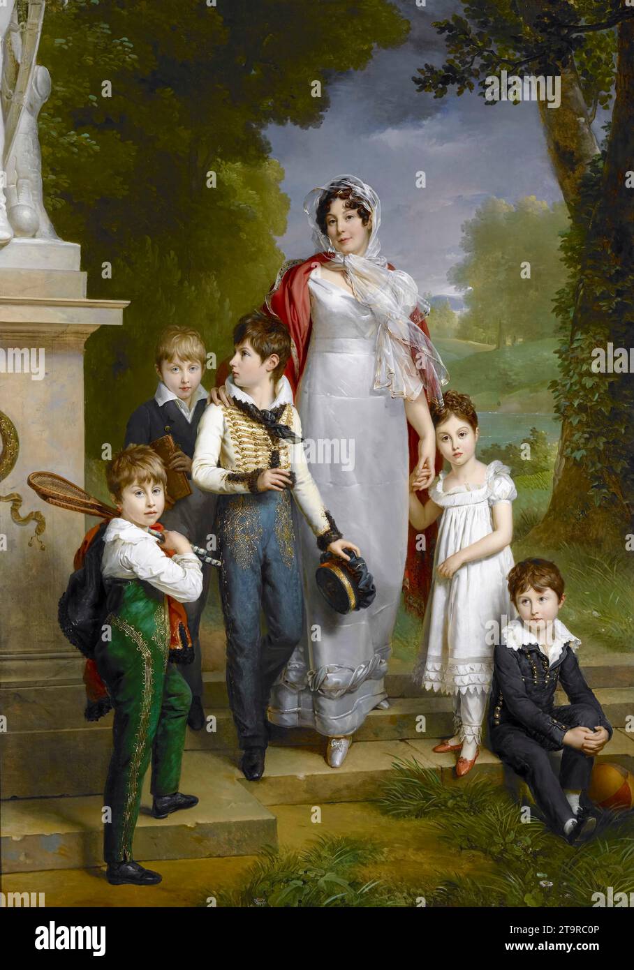 Louise Antoinette Lannes (1782-1856), Duchess of Montebello with her ...