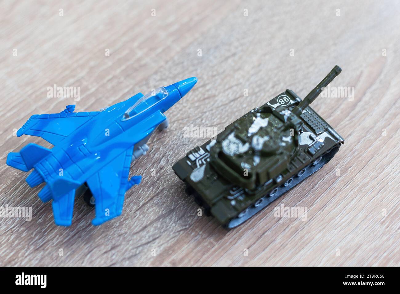 military war plane, fighter plane and tank. Not war concept. ending war ...