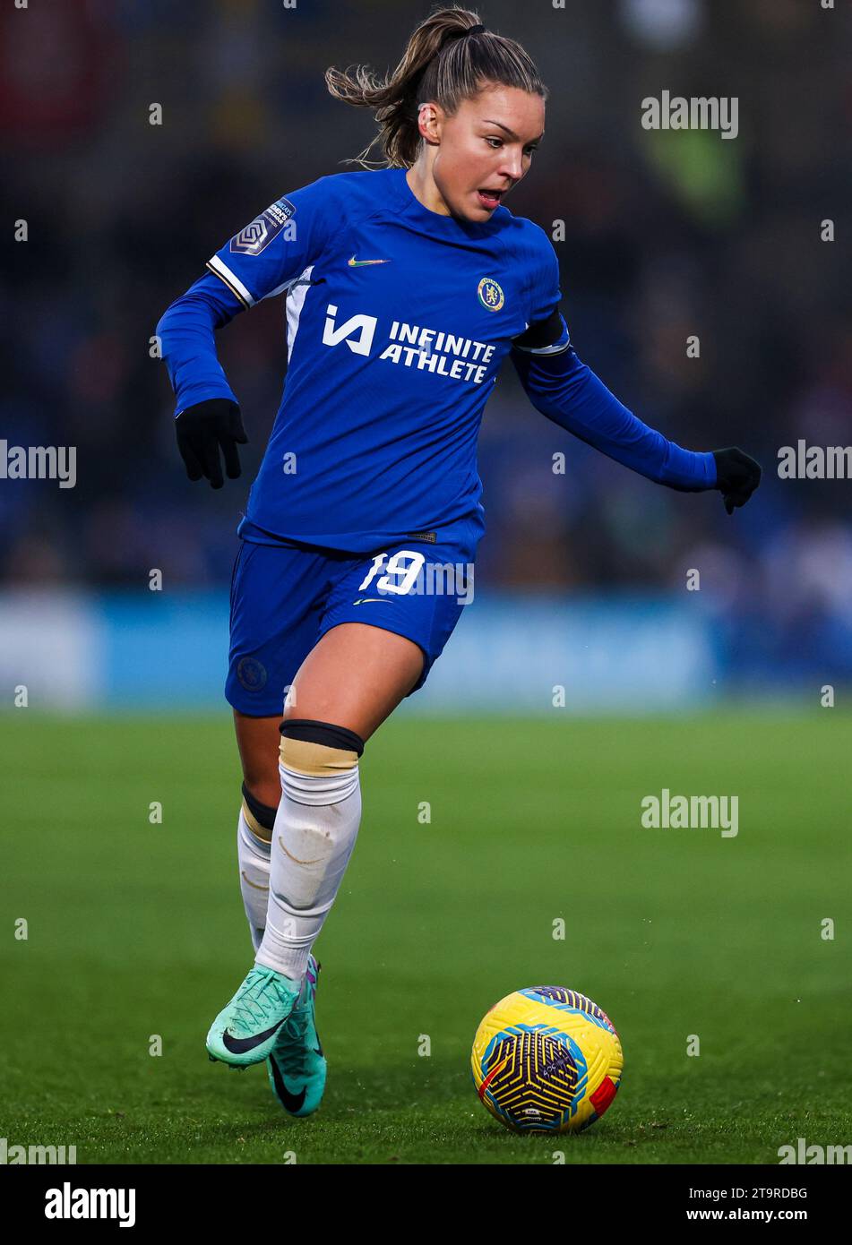 Chelsea's Johanna Rytting Kaneryd in action during the Barclays Women's ...