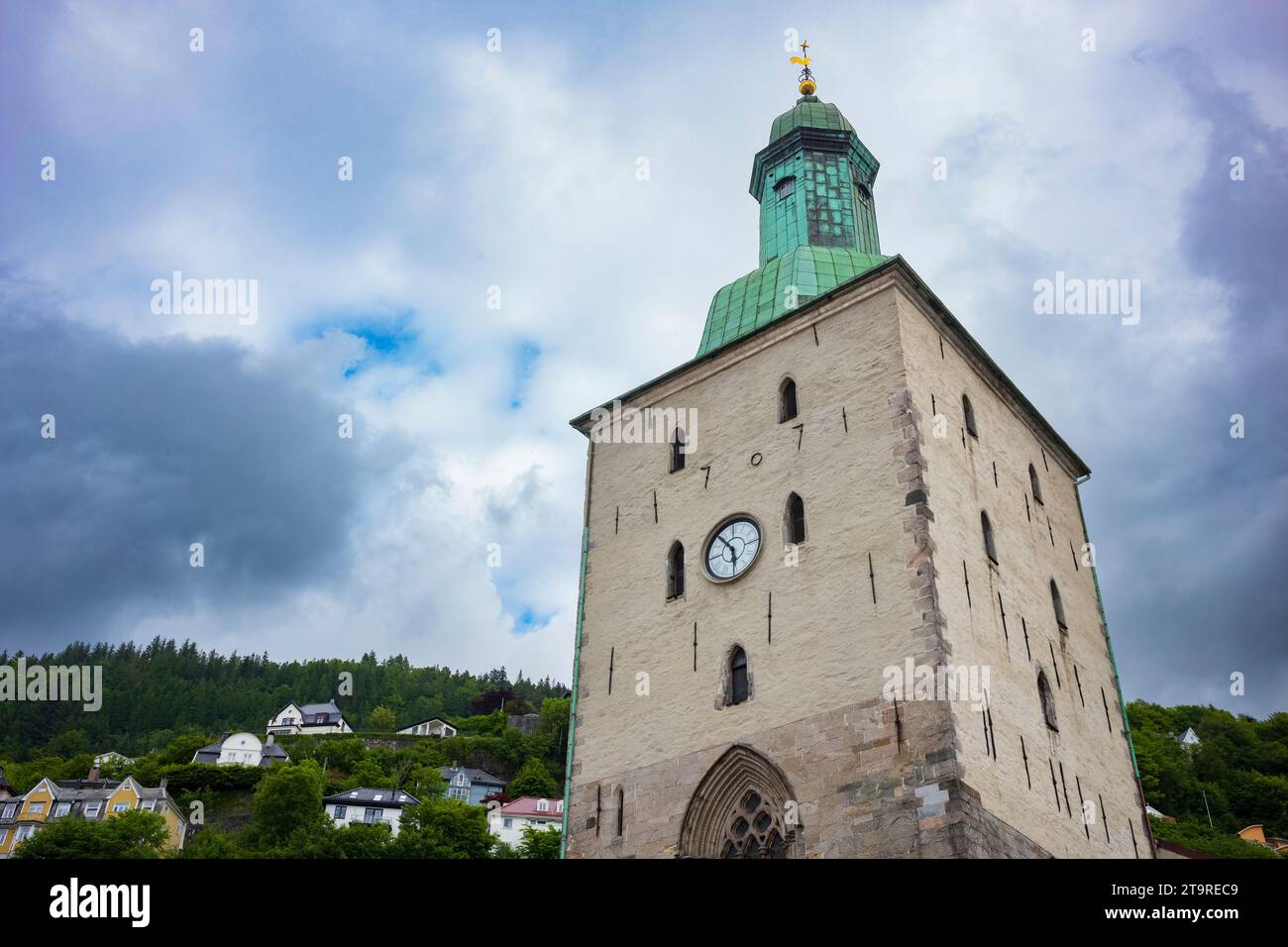 Bergen, Norway, June 22, 2023: Bergen Cathedral, shown here with ...