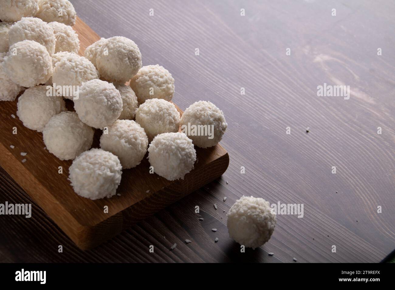 photo a tempting array of white chocolate coconut balls adorns in this ...