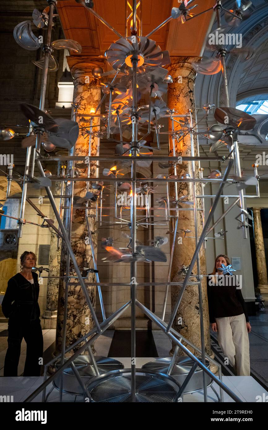 London, UK. 27 November 2023. The 2023 Christmas Tree installation, by ...