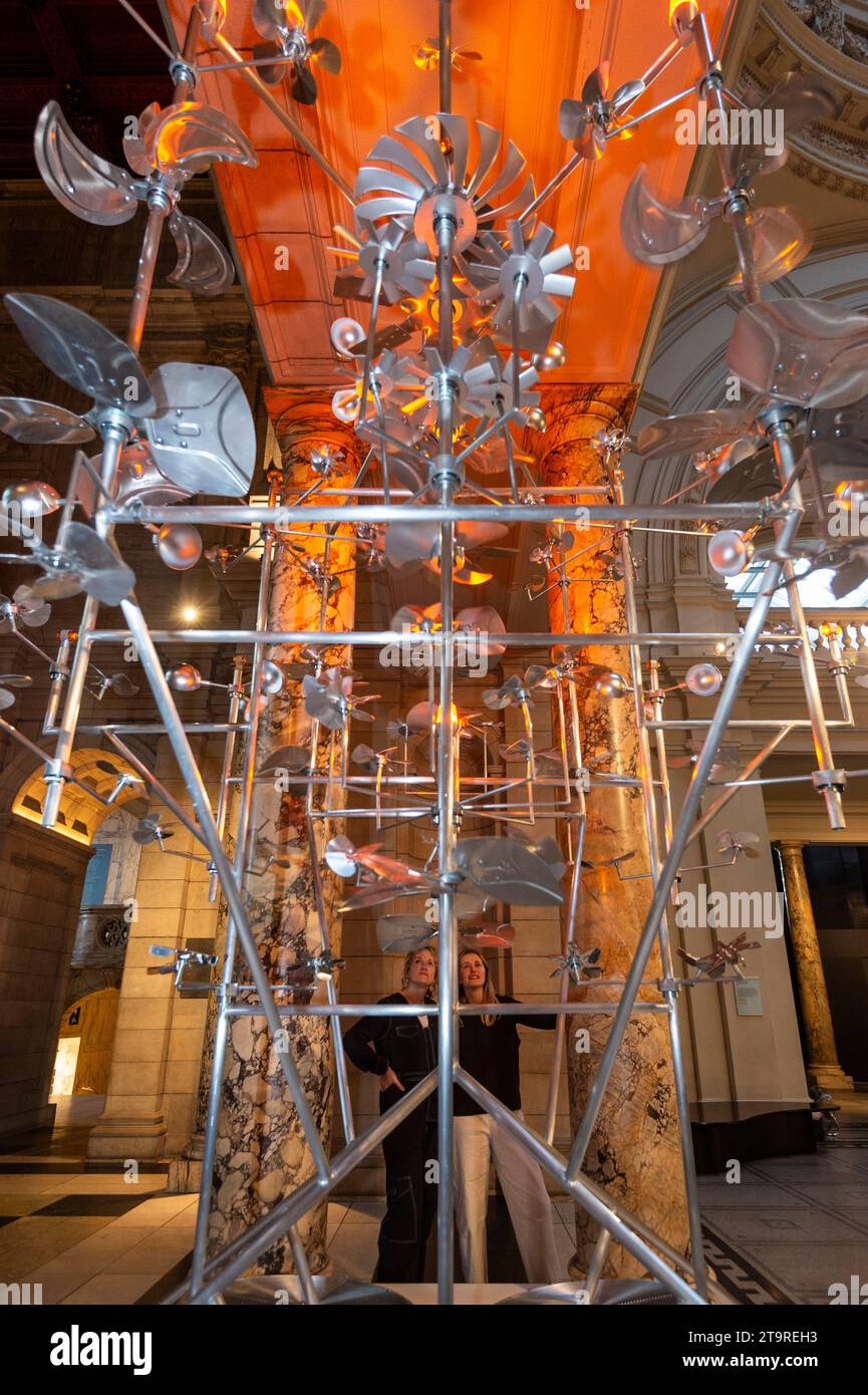 London, UK. 27 November 2023. The 2023 Christmas Tree installation, by ...