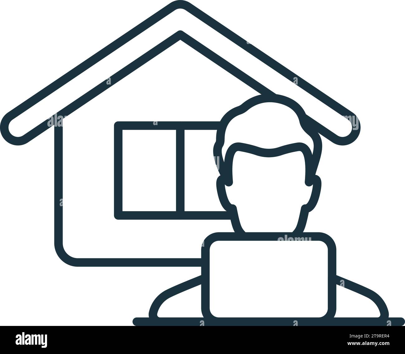 Outsource work icon black hi-res stock photography and images - Alamy