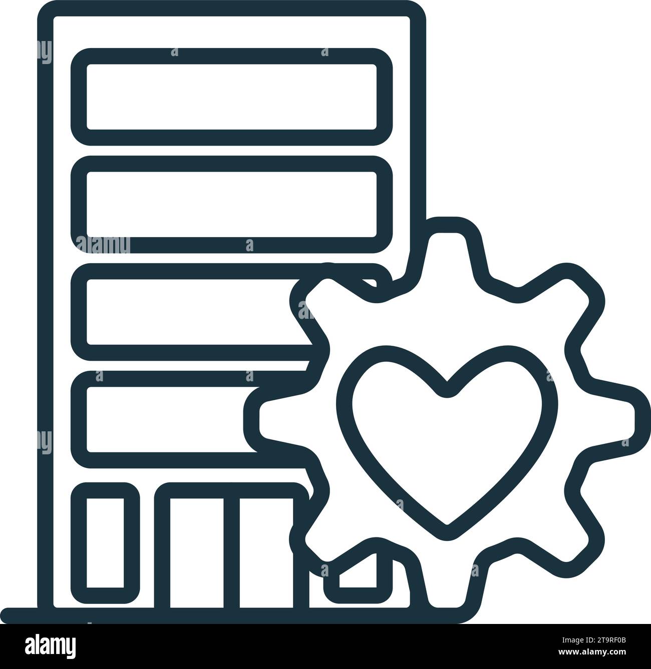 Nonprofit governance outline icon. Monochrome simple sign from charity ...