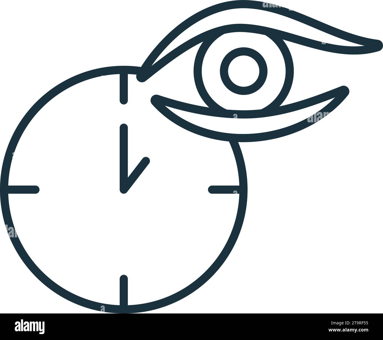 Time tracking outline icon. Monochrome simple sign from freelance ... Time tracking outline icon. Monochrome simple sign from freelance ...
