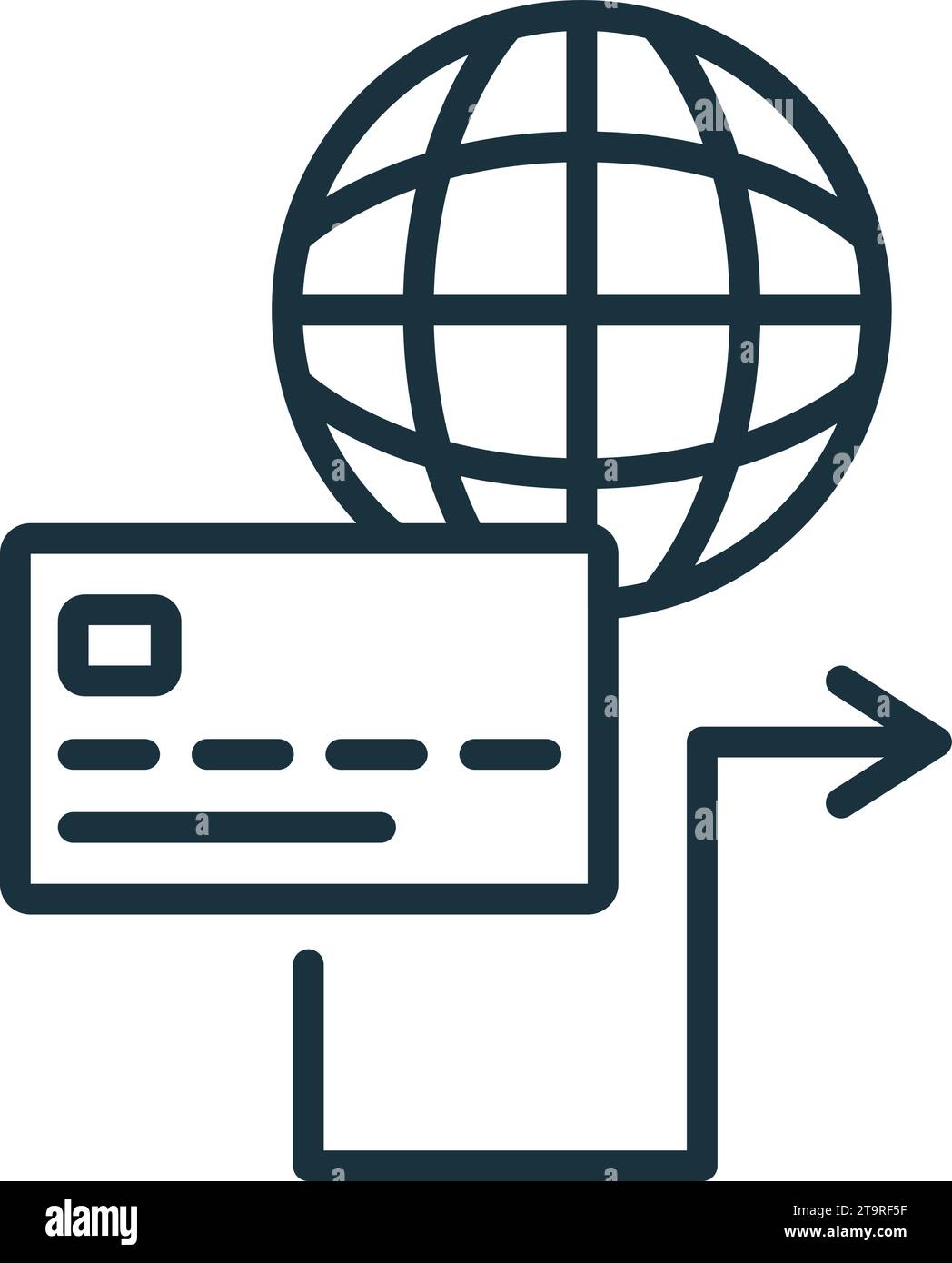 Payment gateway outline icon. Monochrome simple sign from freelance ... Payment gateway outline icon. Monochrome simple sign from freelance ...