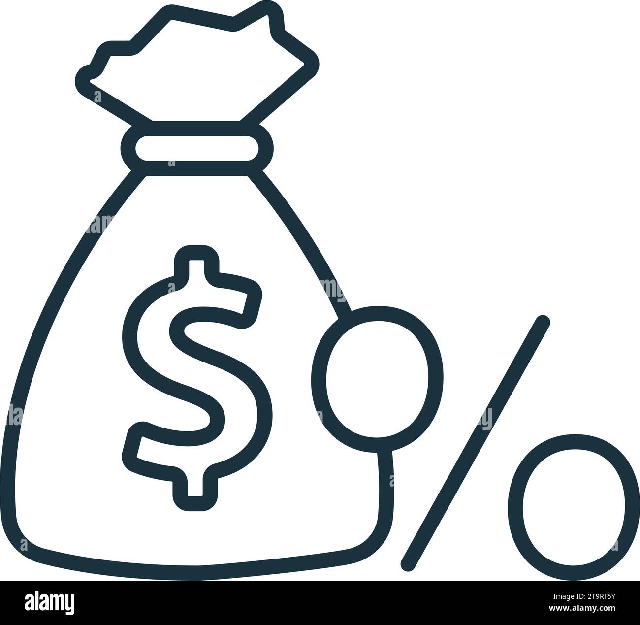 Taxes outline icon. Monochrome simple sign from freelance collection ...