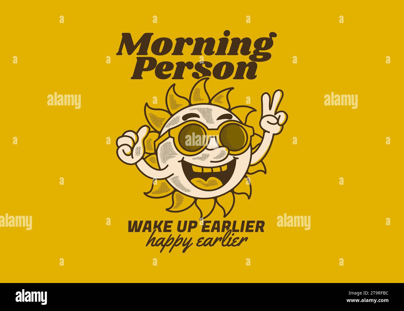 Morning person character vector vectors hi-res stock photography and ...