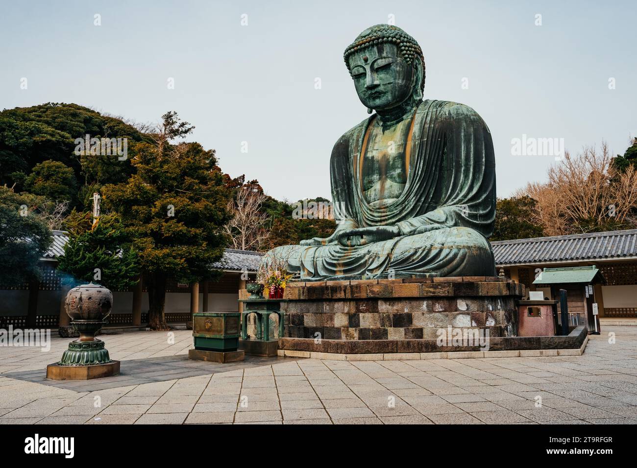 The Great Buddha of Kamakura bronze statue in Kotokuin Temple, Japan ...