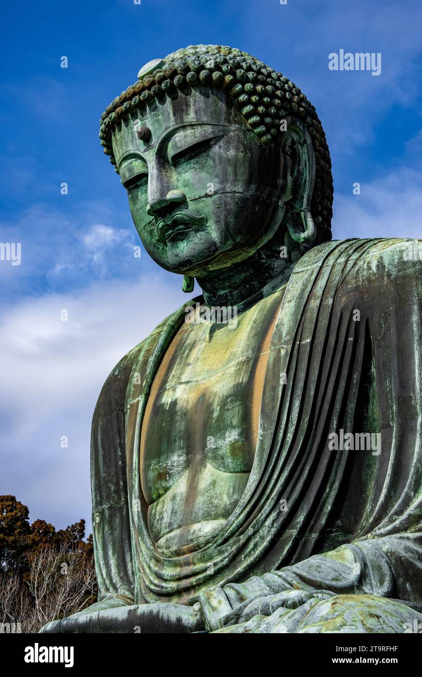 The Great Buddha of Kamakura bronze statue in Kotokuin Temple, Japan ...